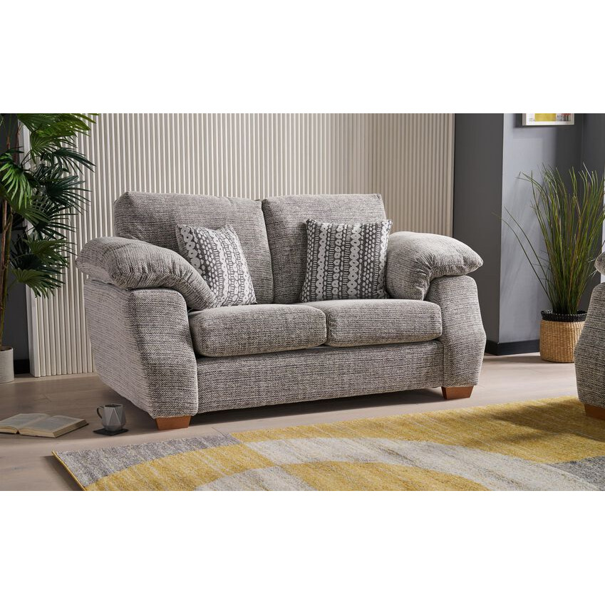 ScS Living Whisper Fabric 2 Seater Standard Back Sofa Grey - Sofa Sale ...