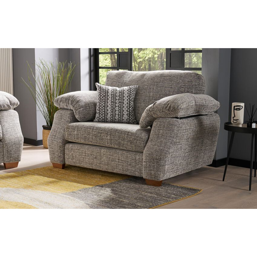 ScS Living Whisper Fabric Standard Back Love Chair Tate Grey by SCS ...