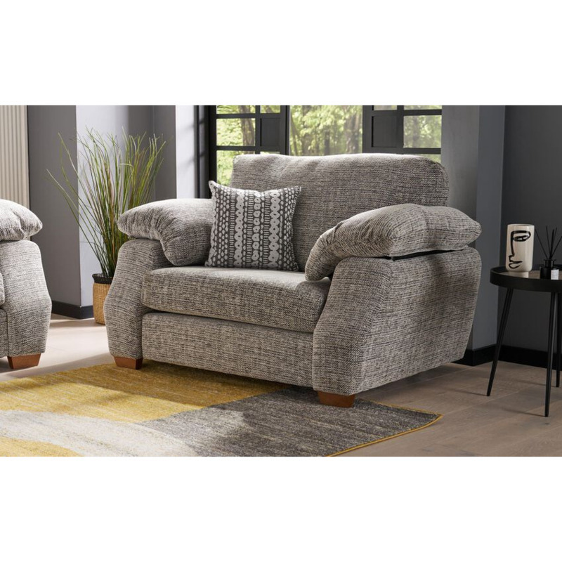 ScS Living Whisper Fabric Standard Back Love Chair Tate Grey by SCS ...
