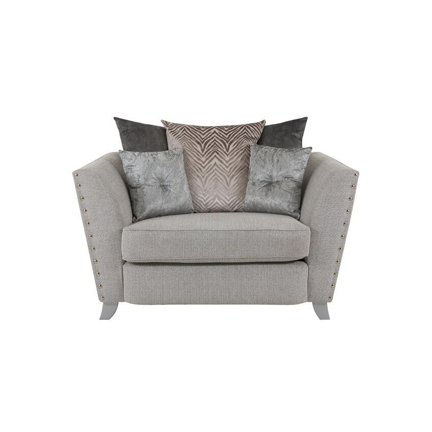ScS Signature Grey Coco Fabric Love Chair Scatter Back by SCS ...
