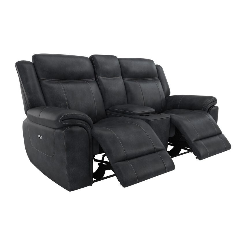 Endurance Barkley 2 Seater Power Recliner Sofa with Console by SCS ...