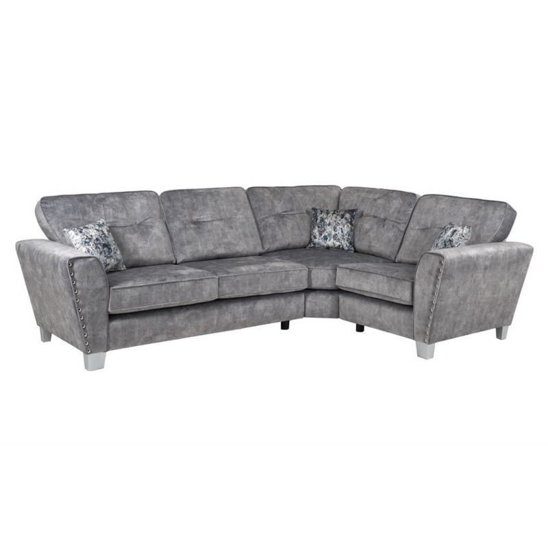 ScS Living Grey Esme Fabric 2 Corner 1 Sofa by SCS | ufurnish.com