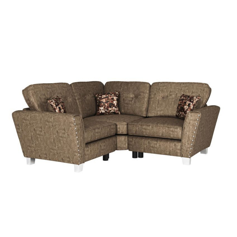 ScS Living Brown Esme Fabric 1 Corner 1 Sofa by SCS | ufurnish.com