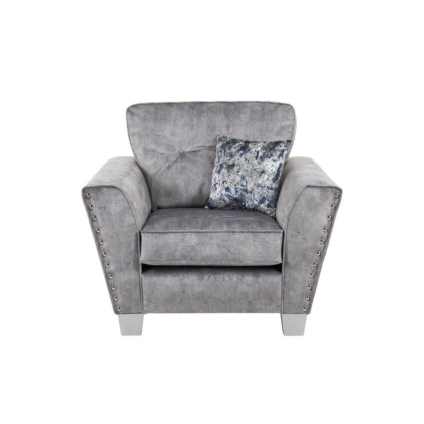 ScS Living Grey Esme Fabric Standard Chair by SCS | ufurnish.com