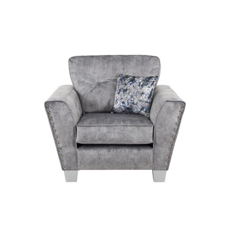 ScS Living Grey Esme Fabric Standard Chair by SCS | ufurnish.com