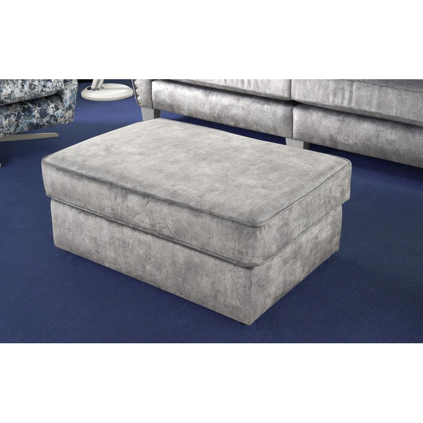 ScS Living Esme Fabric Plain Top Banquette Footstool by SCS | ufurnish.com