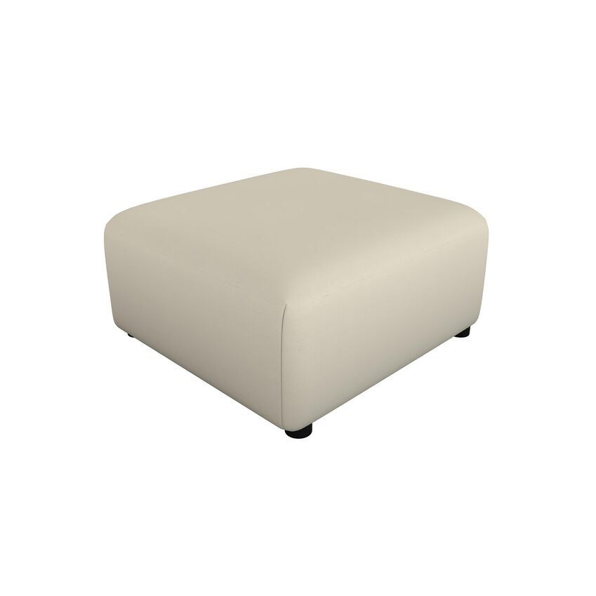ScS Living Brown Kiana Fabric Standard Footstool by SCS | ufurnish.com