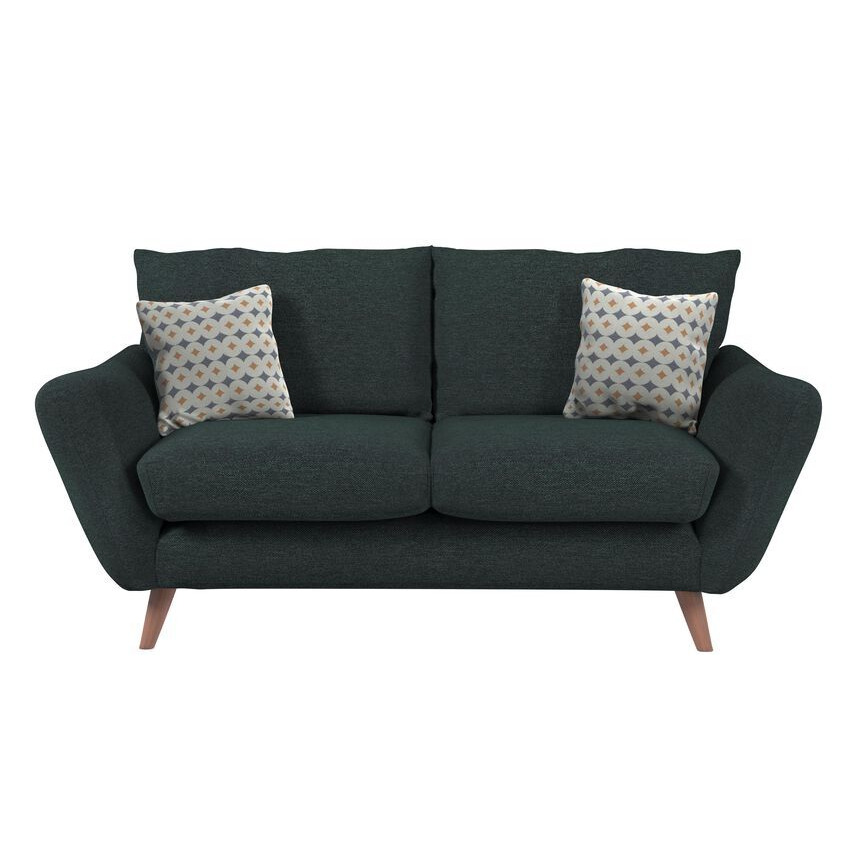 Ideal Home Green Fraser Fabric 2 Seater Sofa by SCS | ufurnish.com