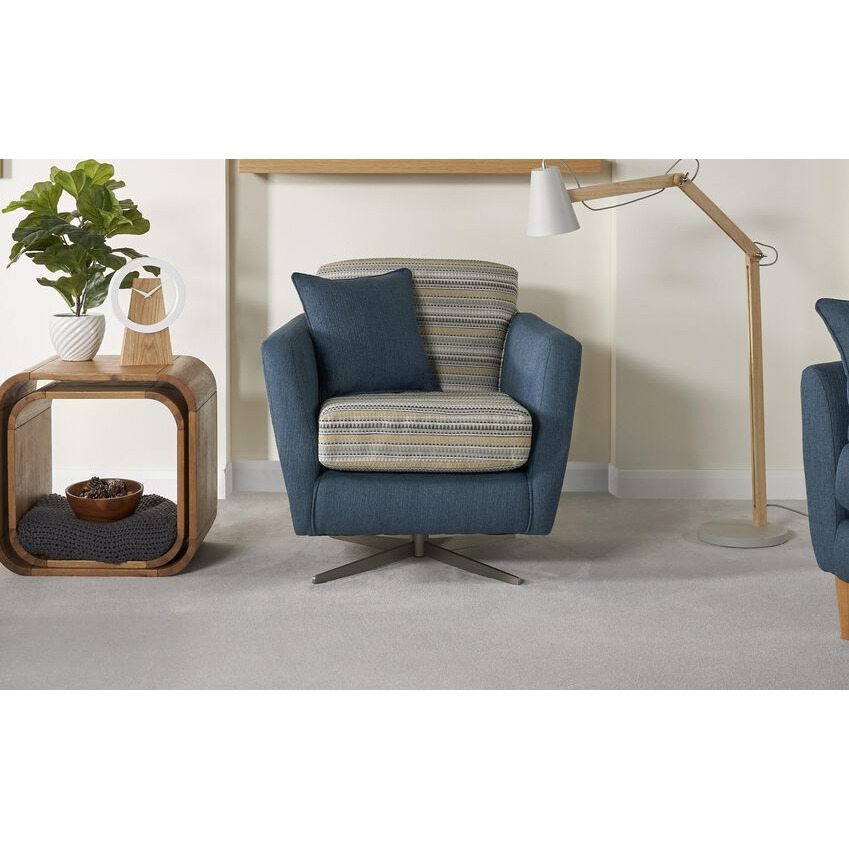 Luna Patterned Swivel Chair by SCS | ufurnish.com