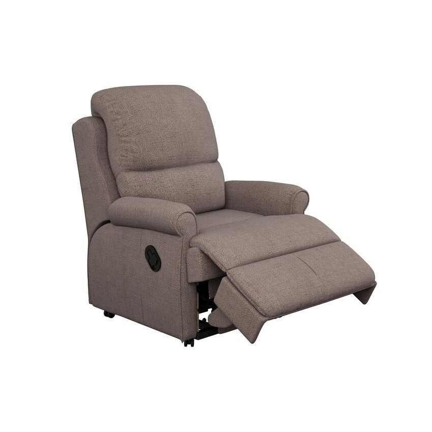 G Plan Brown Fabric Newmarket Manual Recliner Chair by SCS | ufurnish.com