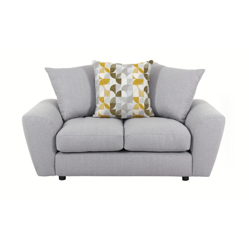 ScS Living Grey Star Fabric 2 Seater Sofa Scatter Back by SCS ...