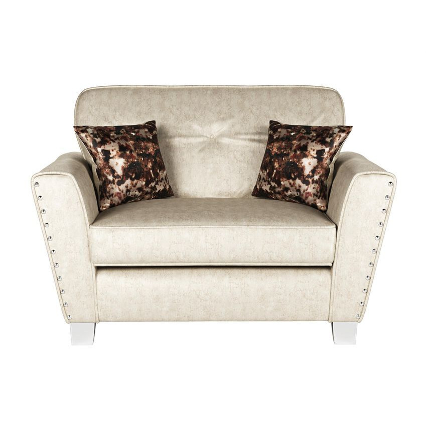 ScS Living Cream Esme Fabric Love Chair by SCS | ufurnish.com