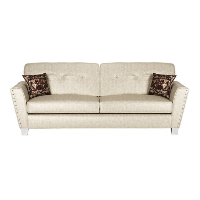 ScS Living Cream Esme Fabric 4 Seater Sofa by SCS | ufurnish.com