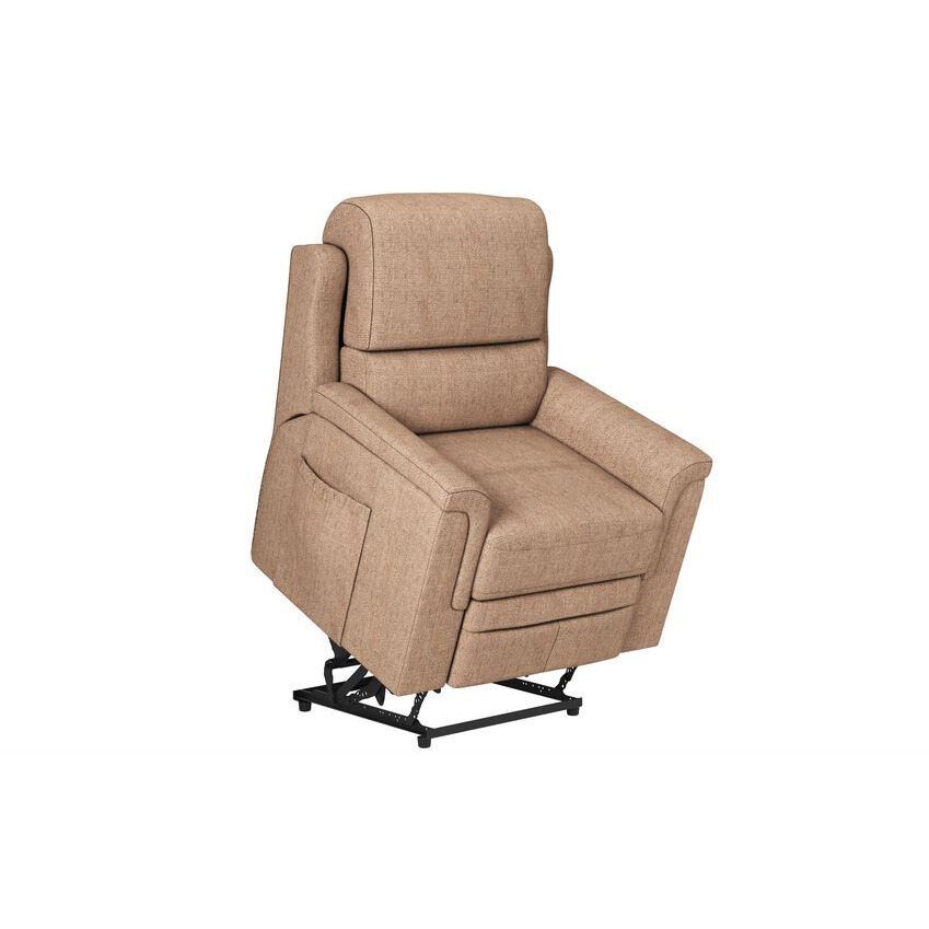 G Plan Brown Fabric Charlton Dual Motor Elevate Chair by SCS | ufurnish.com