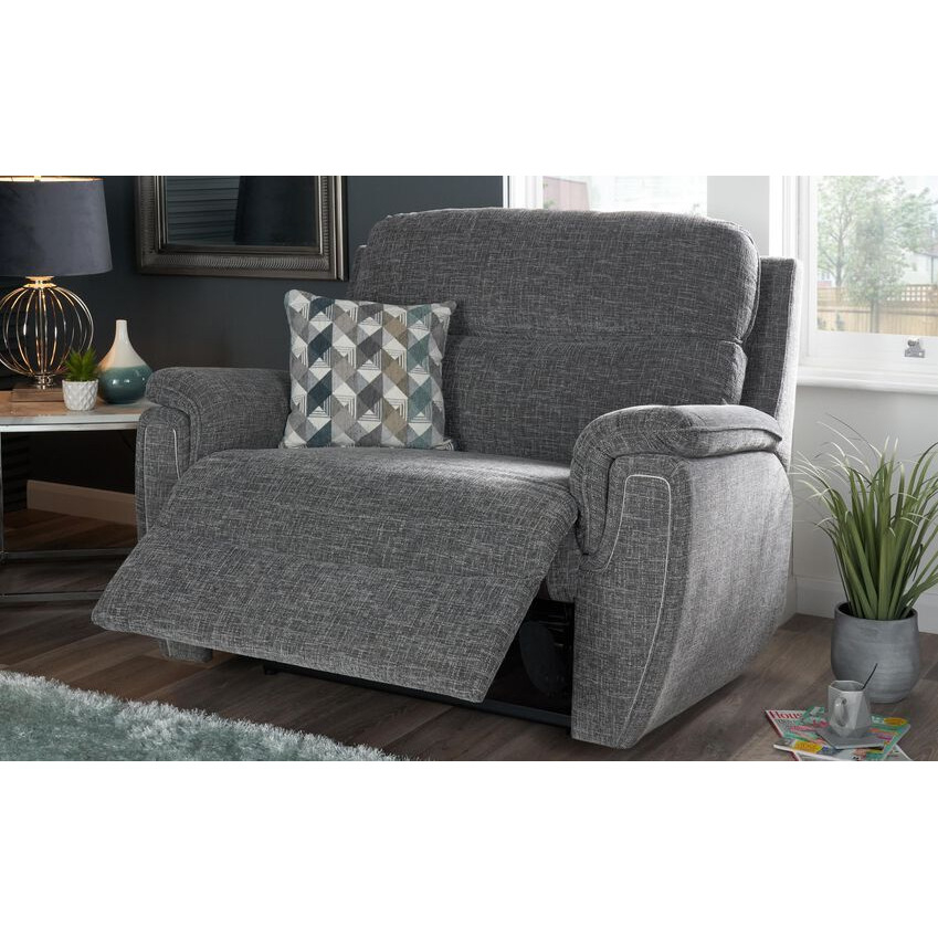 ScS Living Ashton Fabric Love Chair Power Recliner Grey by SCS ...