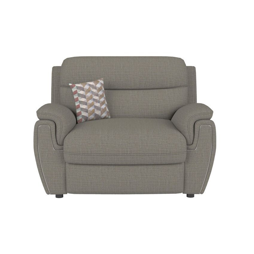 ScS Living Cream Ashton Fabric Love Chair by SCS | ufurnish.com