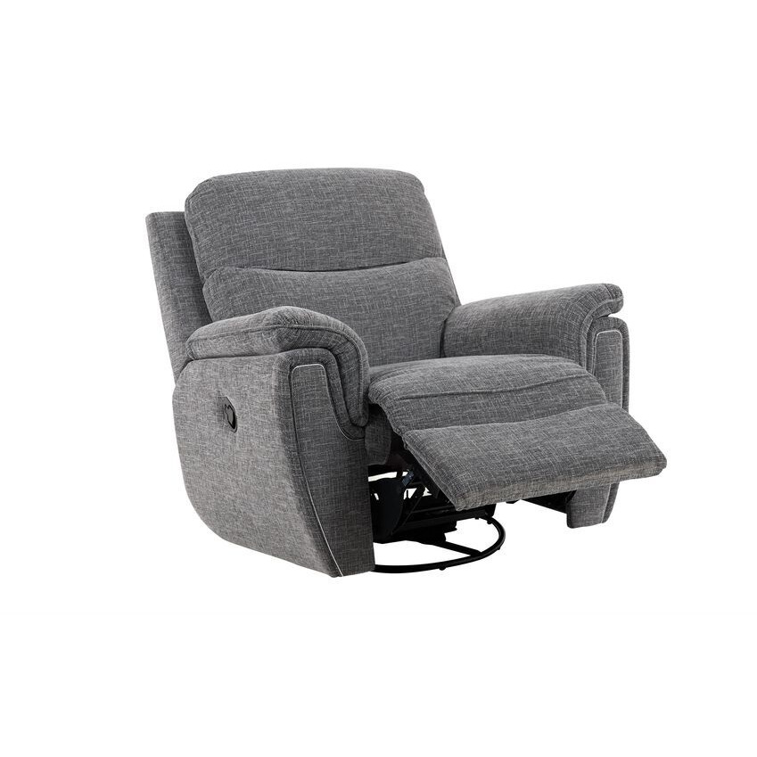 ScS Living Grey Ashton Fabric Swivel Glider Chair by SCS | ufurnish.com