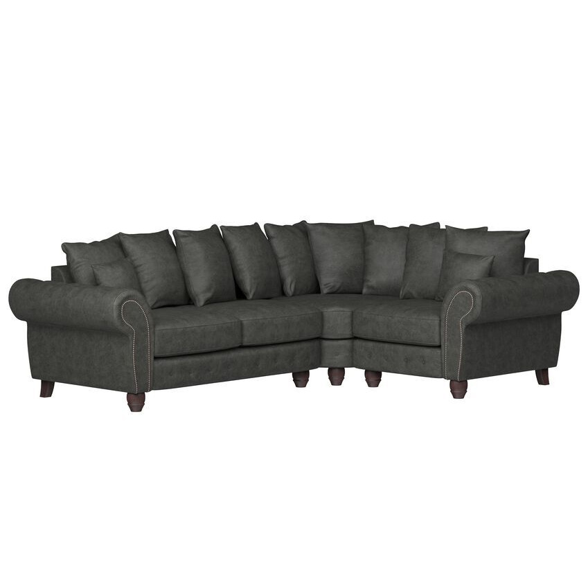 ScS Living Black County Fabric 2 Corner 1 Scatter Back Sofa by SCS ...