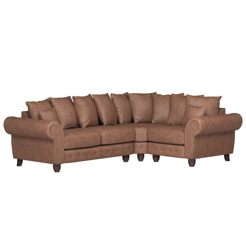 ScS Living Brown County Fabric 2 Corner 1 Scatter Back Sofa by SCS ...