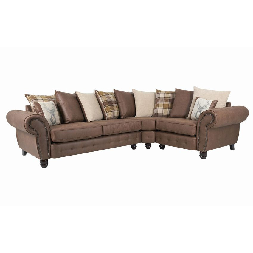 ScS Living Brown County Fabric 2 Corner 1 Scatter Back Sofa by SCS ...