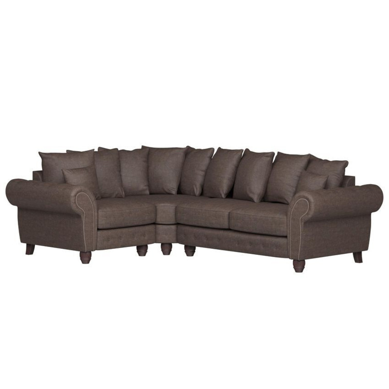 ScS Living Brown County Fabric 1 Corner 2 Scatter Back Sofa by SCS ...
