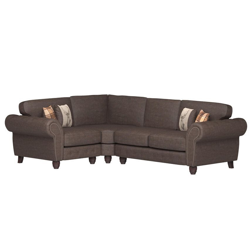 ScS Living Brown County Fabric 1 Corner 2 Standard Back Sofa by SCS ...
