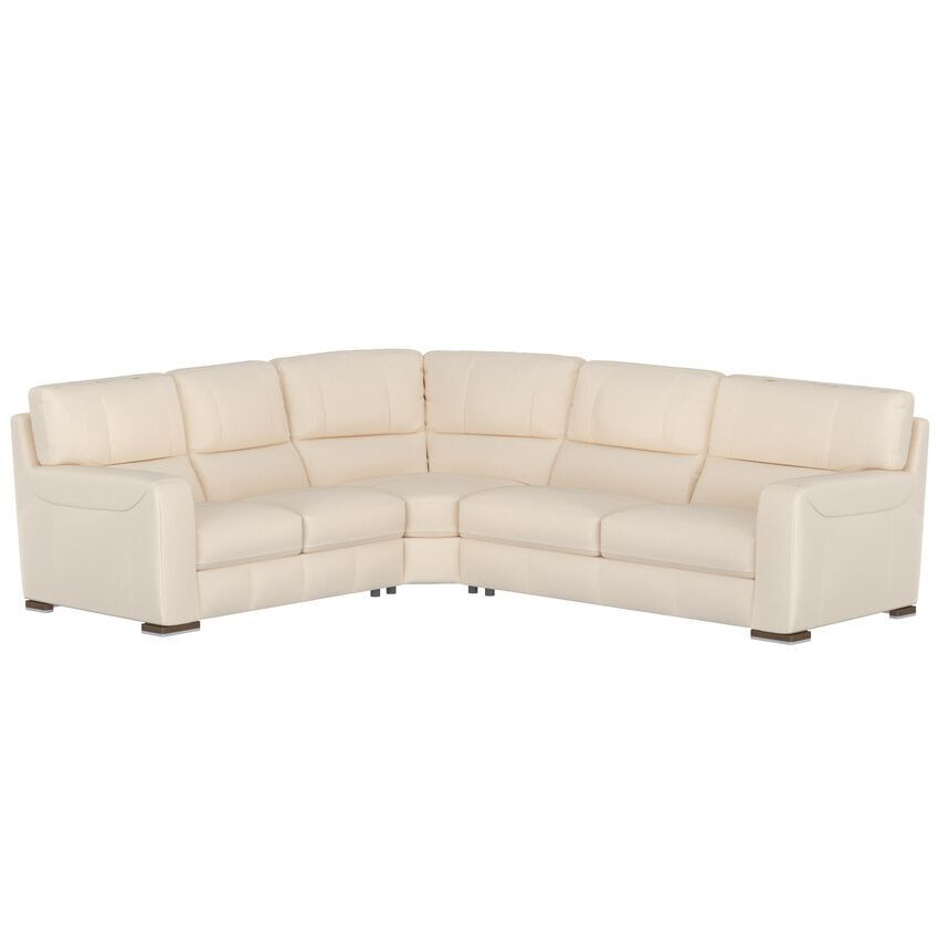 SiSi Italia White Lucca 2 Corner 3 Sofa by SCS | ufurnish.com