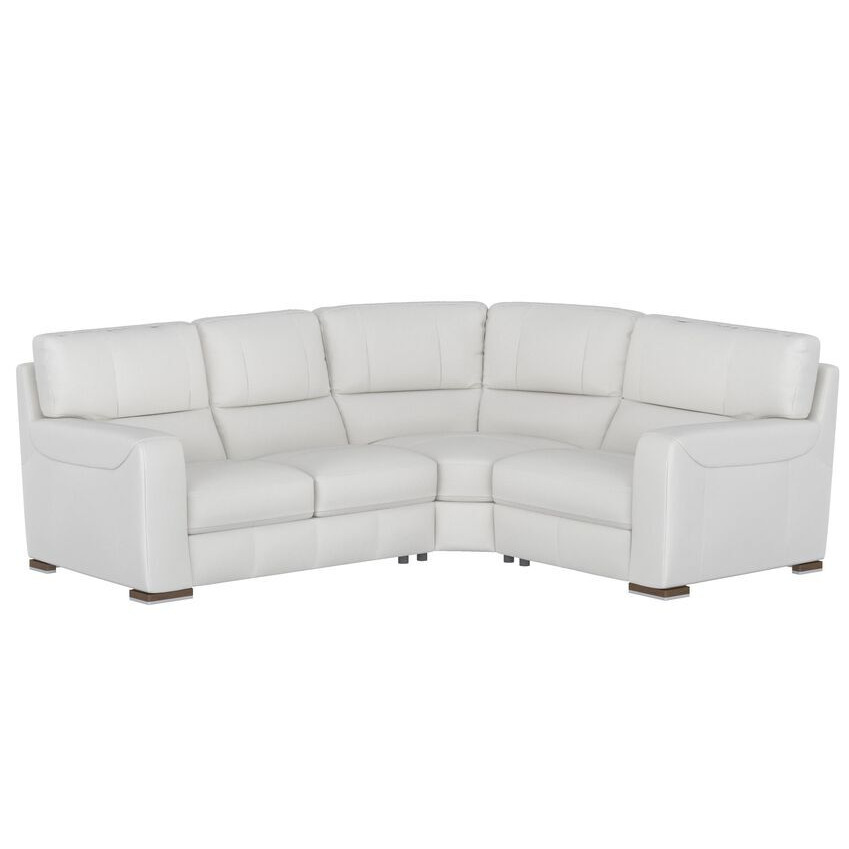SiSi Italia White Lucca 2 Corner 1 Sofa by SCS | ufurnish.com