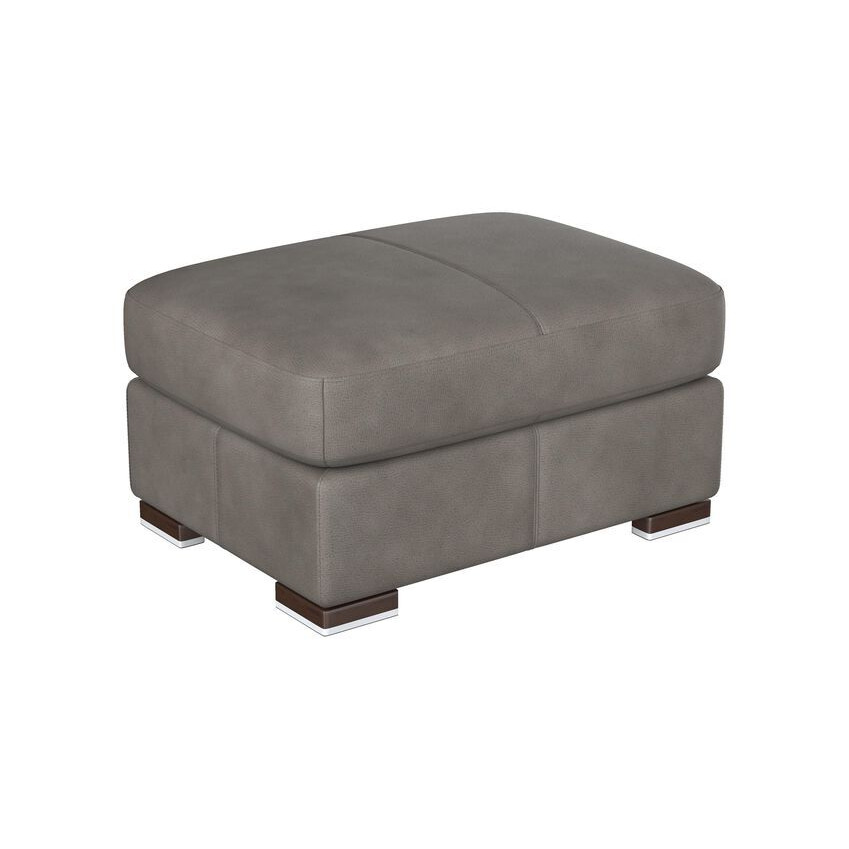SiSi Italia Grey Lucca Footstool by SCS | ufurnish.com