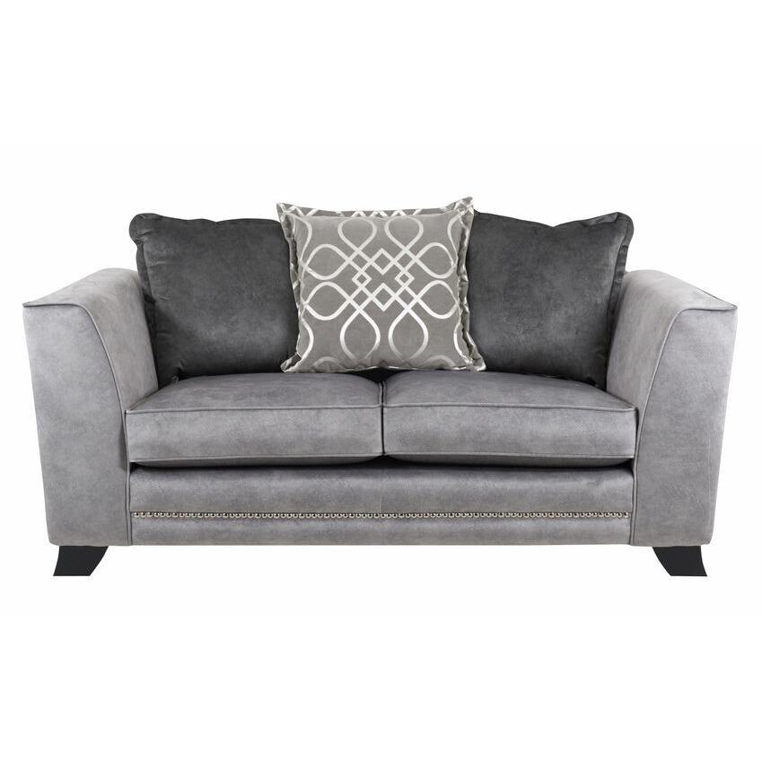 Grey LLB Sovereign Fabric 2 Seater Sofa Scatter Back by SCS | ufurnish.com