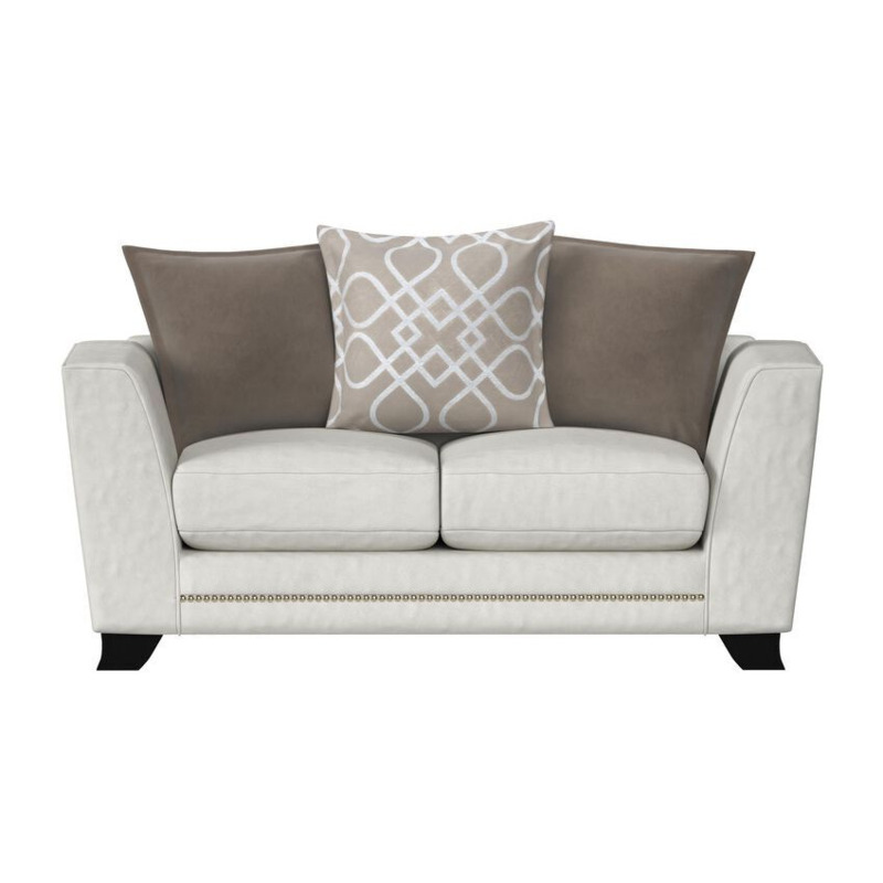 Cream LLB Sovereign Fabric 2 Seater Sofa Scatter Back by SCS | ufurnish.com