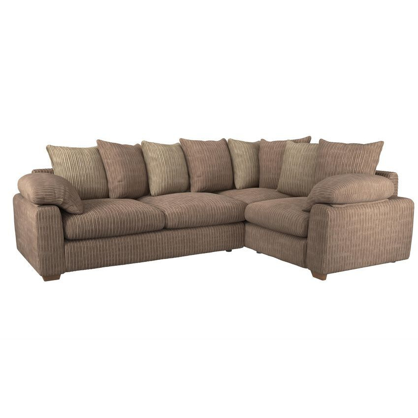ScS Living Brown Ross Fabric 2 Corner 1 Scatter Back Sofa by SCS ...