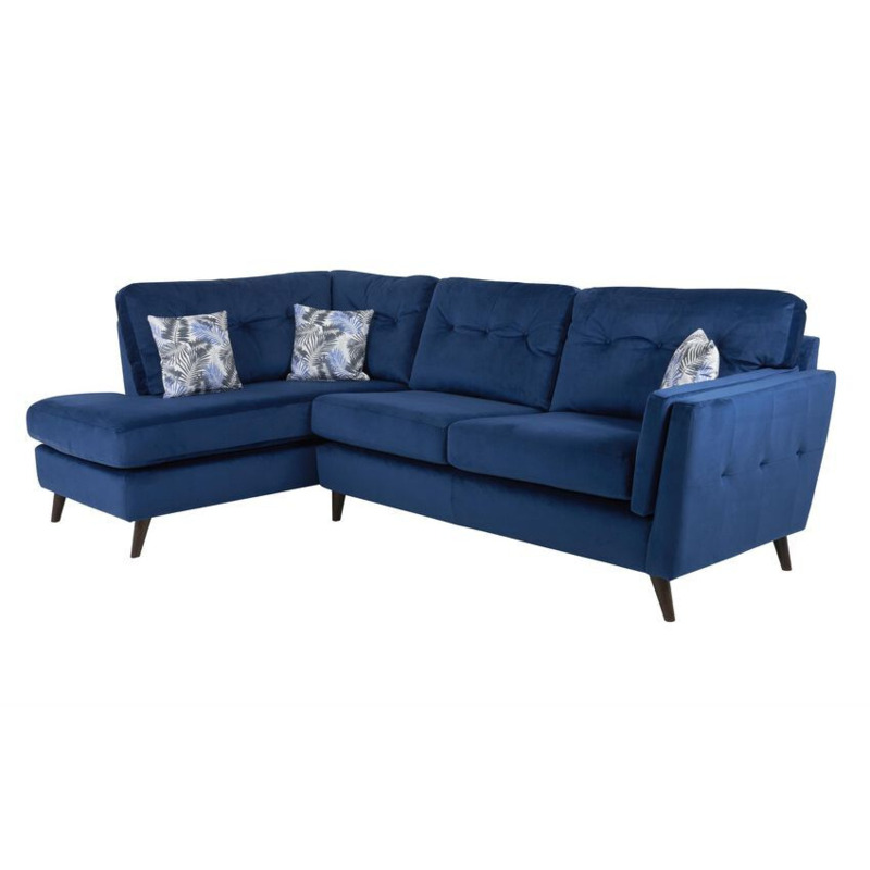 Botanicals Ferndale Fabric 1 Corner 2 Left Hand Facing Chaise Sofa by ...