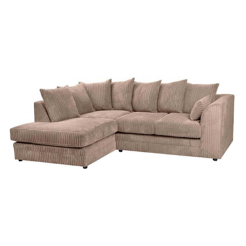 ScS Living Chicago Brown Corner Sofa - Fabric Corner Sofa by SCS ...