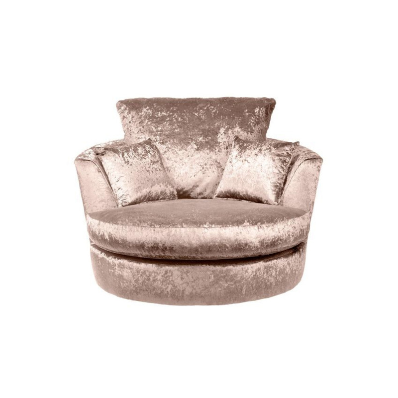 ScS Living Brown Chicago Fabric Swivel Chair Quick Delivery by SCS ...