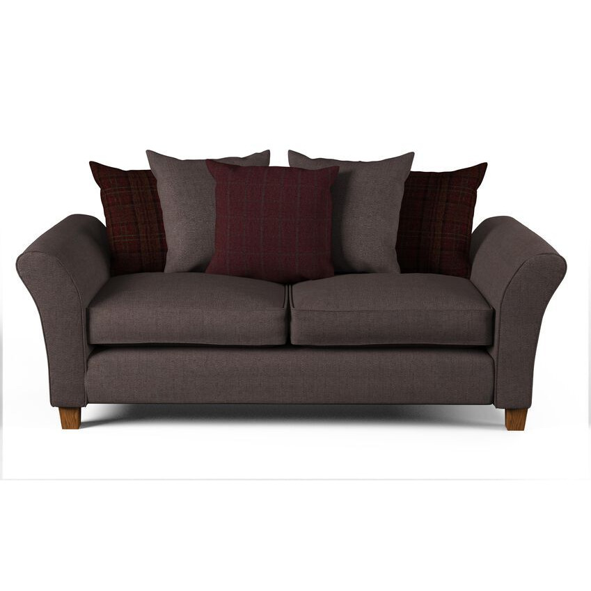 ScS Living Brown Hugo Fabric 3 Seater Scatter Back Sofa by SCS ...