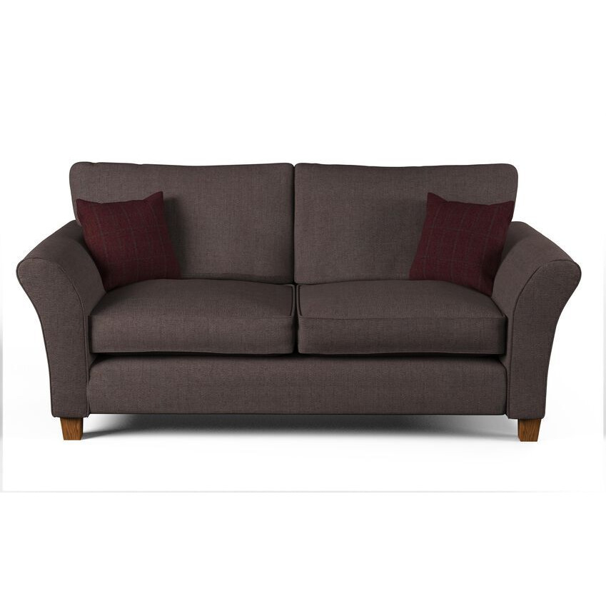 ScS Living Brown Hugo Fabric 3 Seater Standard Back Sofa - Sofa Sale ...