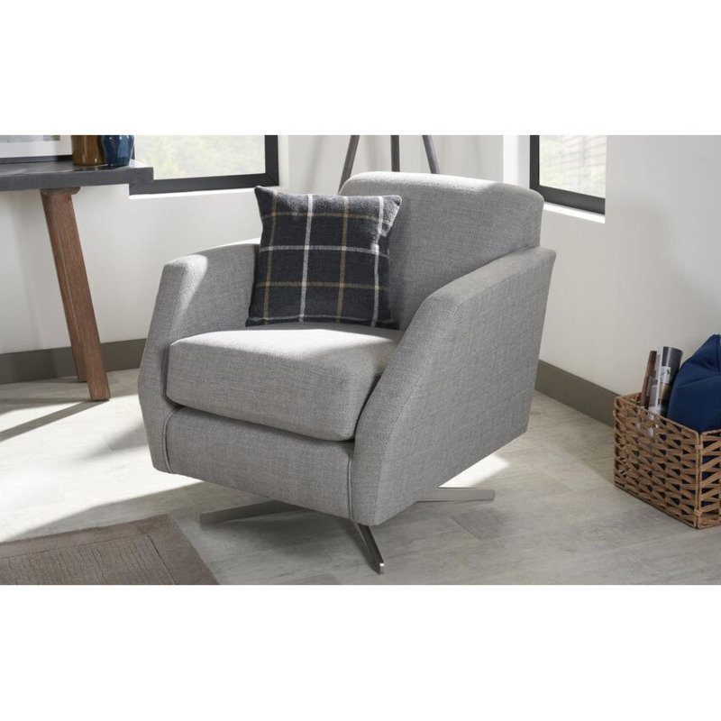 ScS Living Hugo Fabric Plain Accent Swivel Chair by SCS | ufurnish.com