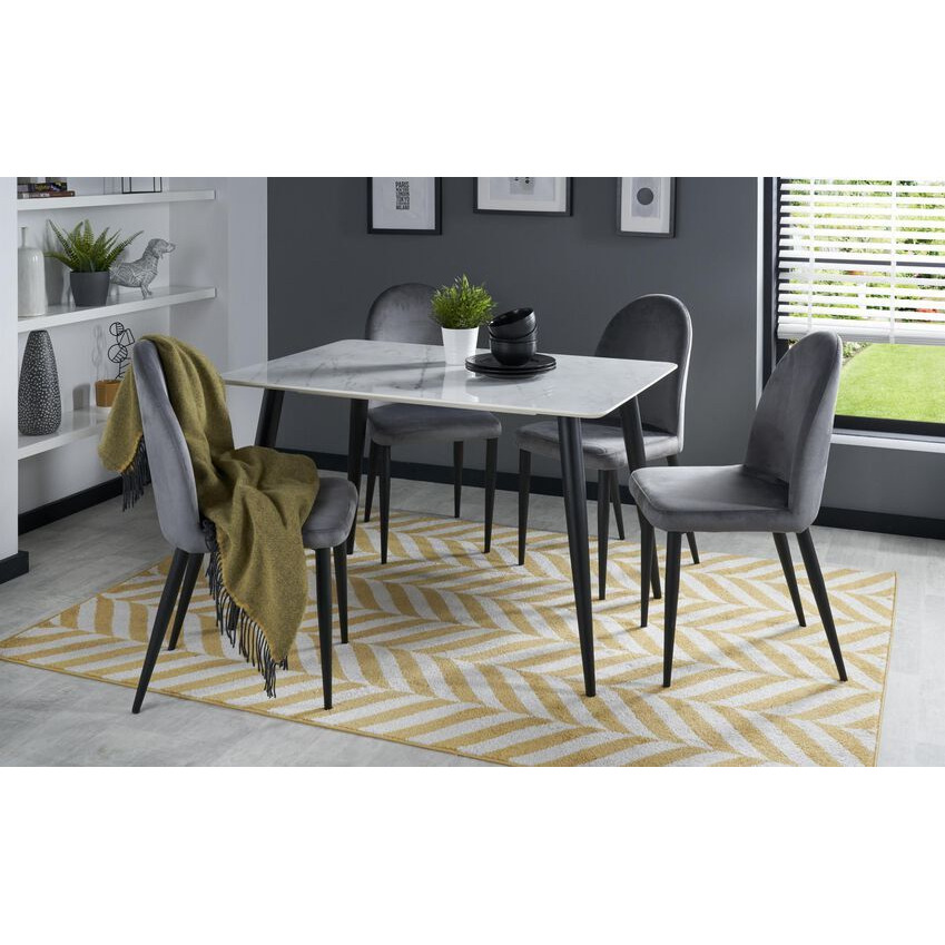 Milano Rectangular Dining Table & 4 Milano Chairs by SCS | ufurnish.com