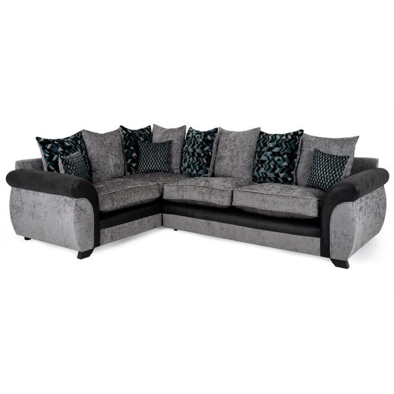 ScS Living Grey Kadie Fabric 1 Corner 2 Scatter Back Sofa by SCS ...