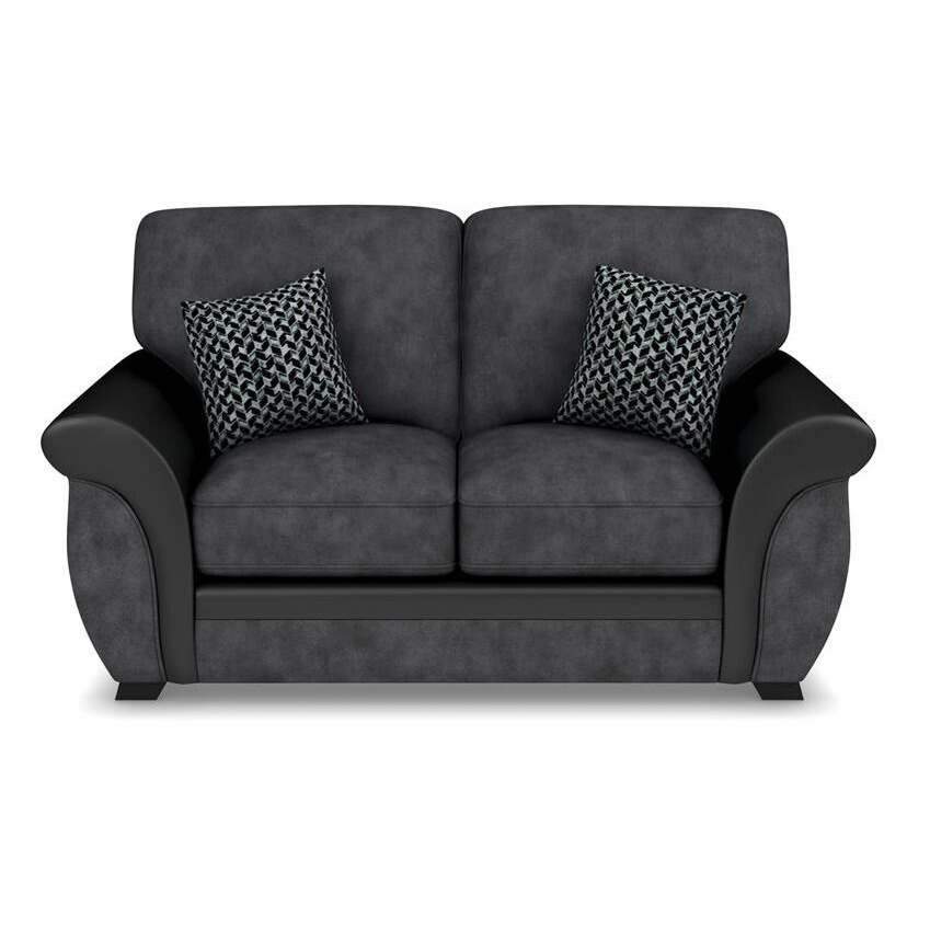 ScS Living Grey Kadie Fabric 2 Seater Sofa Standard Back by SCS ...