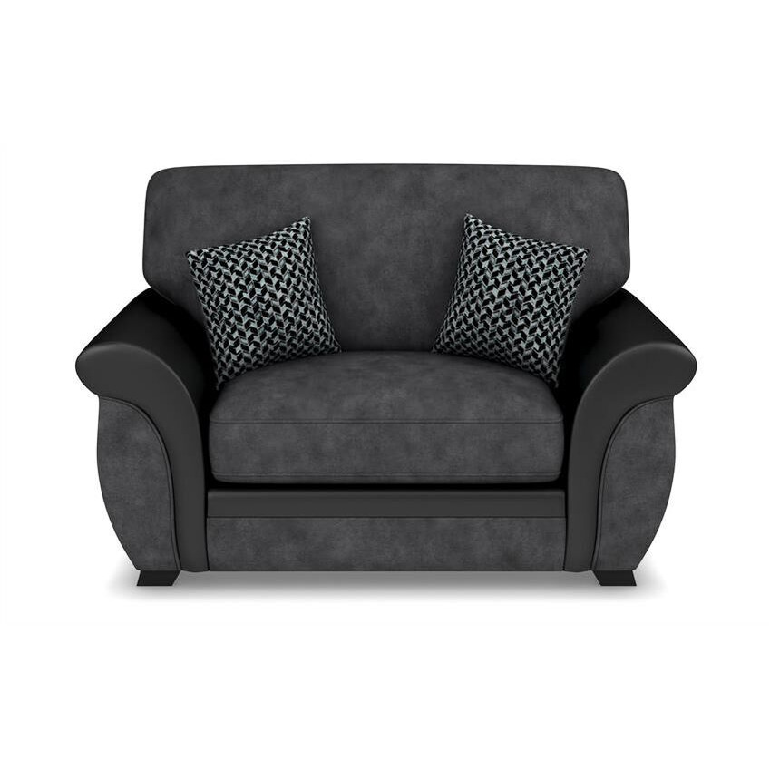 ScS Living Grey Kadie Fabric Love Chair by SCS | ufurnish.com
