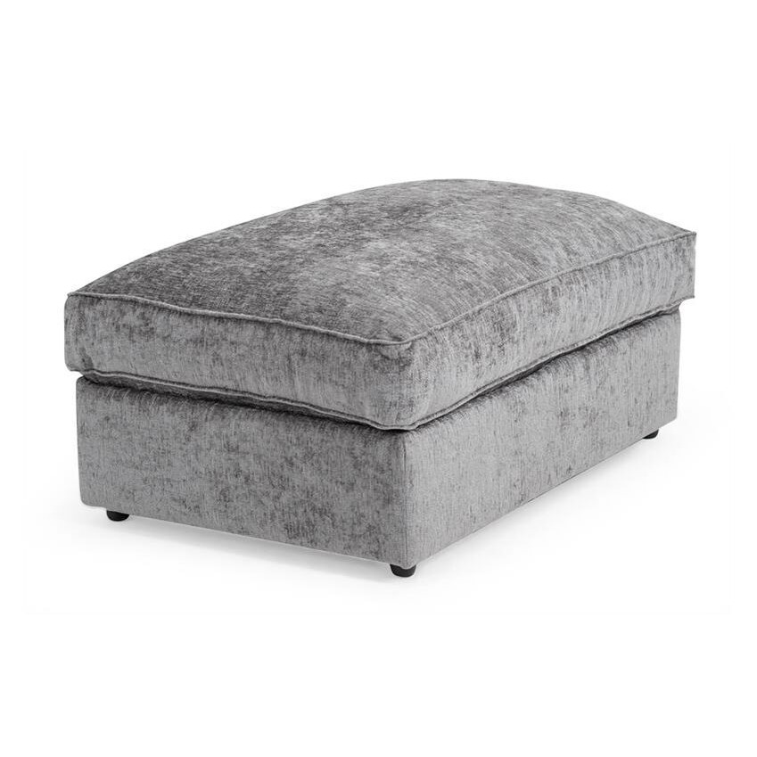 ScS Living Grey Kadie Fabric Banquette Footstool by SCS | ufurnish.com