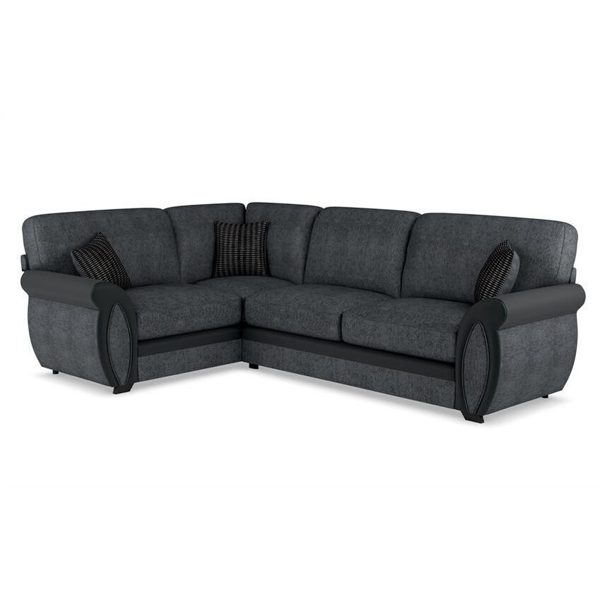 ScS Living Grey Maddie Fabric 1 Corner 2 Standard Back Sofa by SCS ...