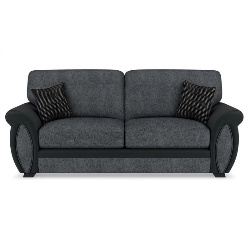 ScS Living Maddie Grey 3 Seater Sofa - Fabric 3 Seater Sofa by SCS ...