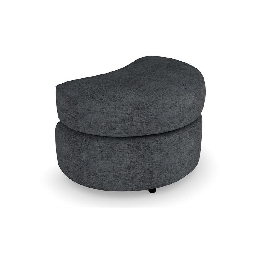 ScS Living Grey Maddie Fabric Twister Footstool by SCS | ufurnish.com