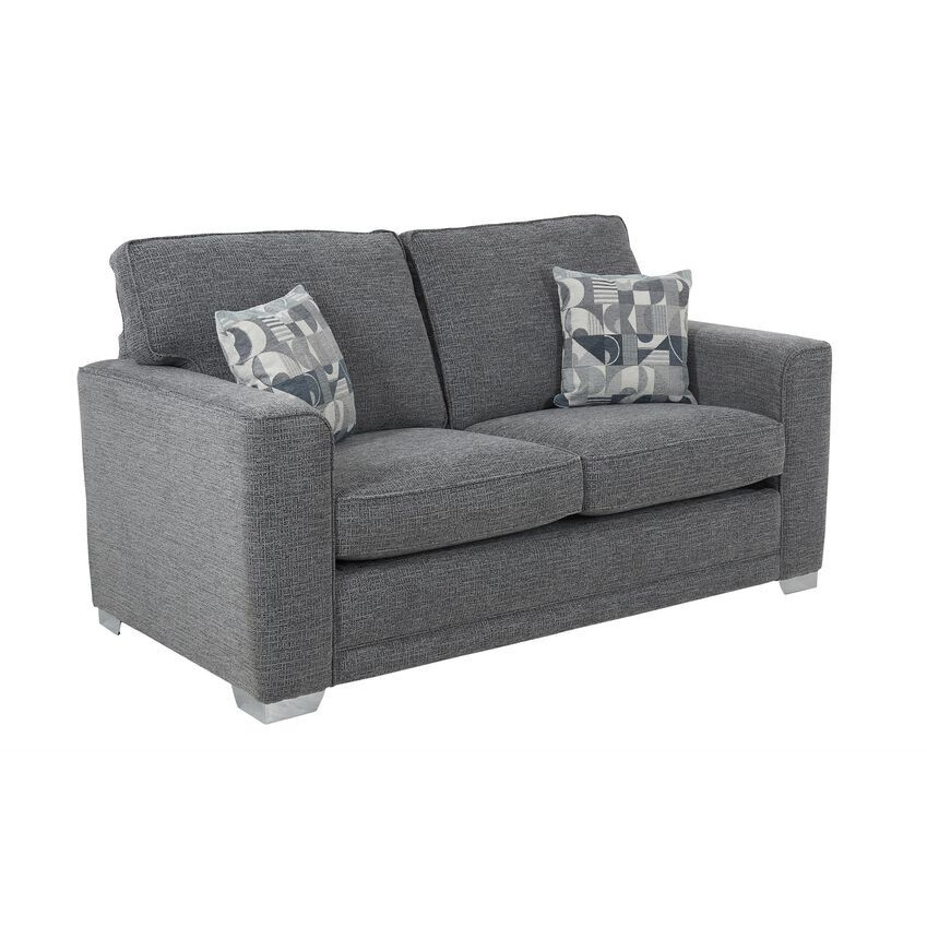 Inspire Grey Fabric Malton 2 Seater Pocket Sprung Sofa Bed by SCS ...