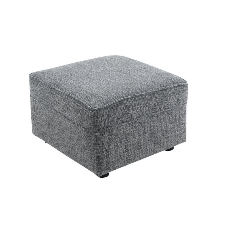 Inspire Grey Fabric Malton Footstool by SCS | ufurnish.com