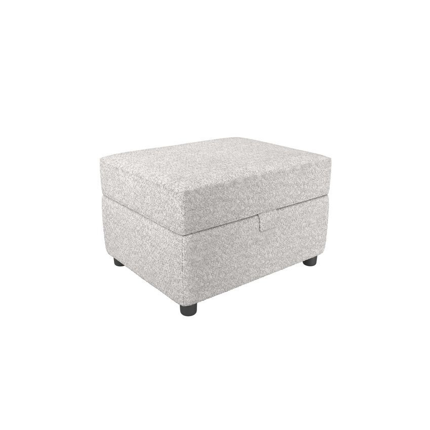 ScS Signature Grey Winnie Fabric Storage Footstool by SCS | ufurnish.com