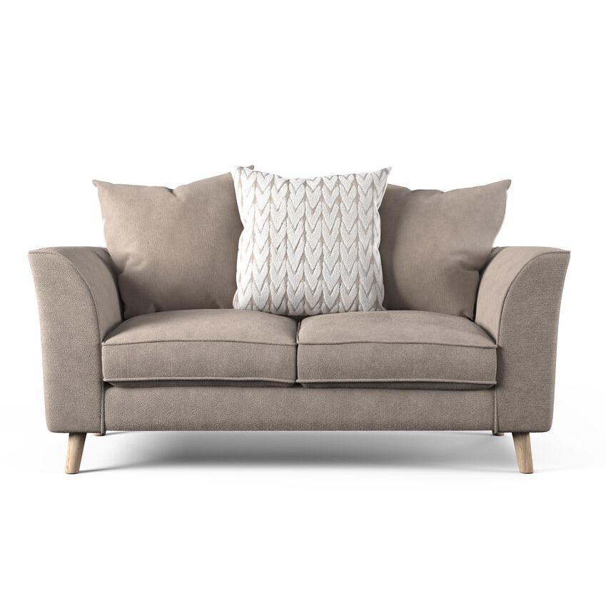ScS Living Grey Sunny Fabric 2 Seater Sofa Scatter Back by SCS ...